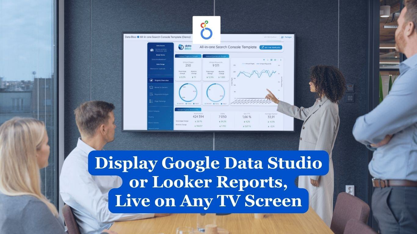 Google Data Studio & Looker Reports on TV or Any Screen | RocketScreens Digital Signage